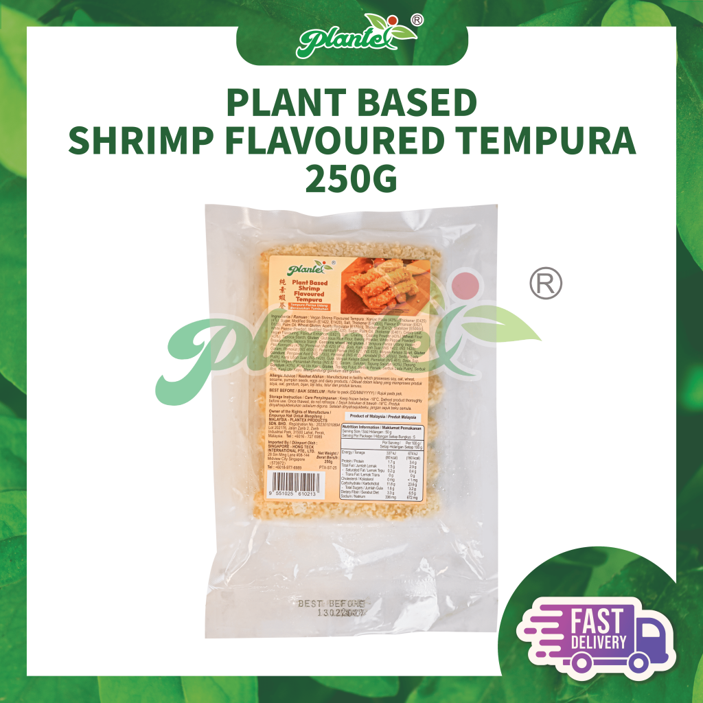 PLANTEX-PLANT BASED SHRIMP FLAVOURED TEMPURA 250G - Plantex