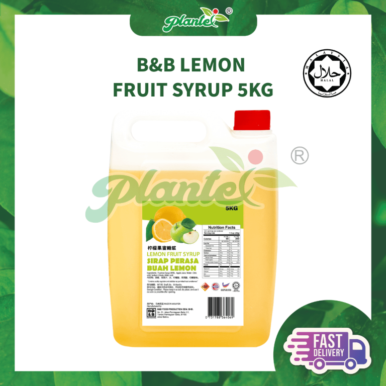 B&B LEMON FRUIT SYRUP 5KG - Plantex