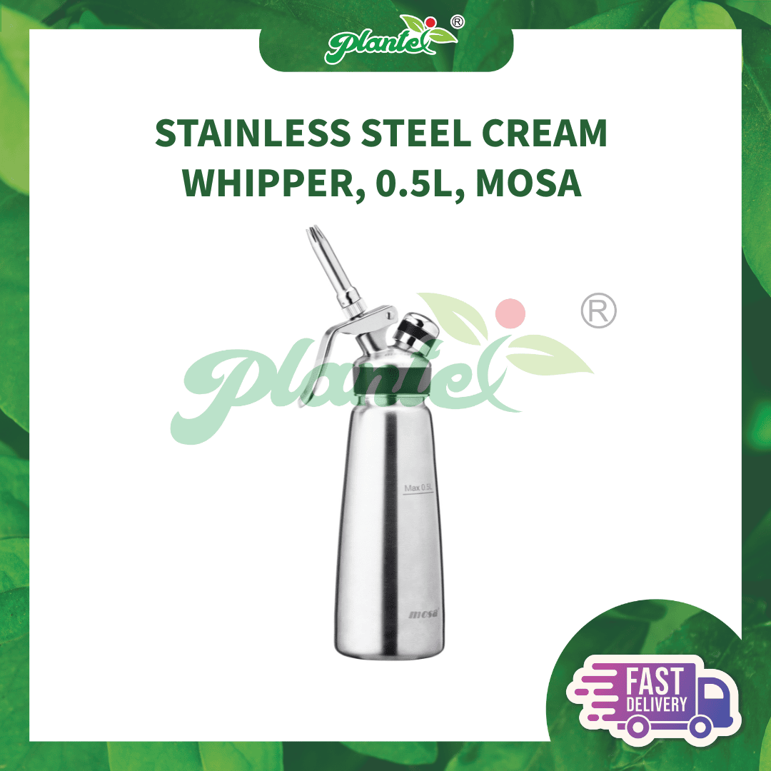 STAINLESS STEEL CREAM WHIPPER, 0.5L, MOSA - Plantex