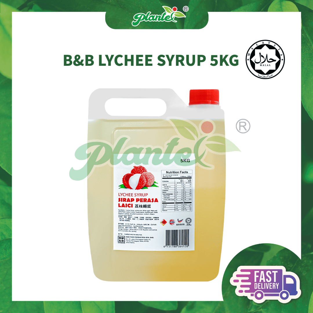B&B LYCHEE SYRUP 5KG - Plantex