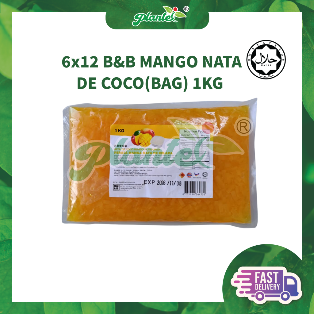 6x12 B&B MANGO NATA DE COCO(BAG) 1KG - Plantex